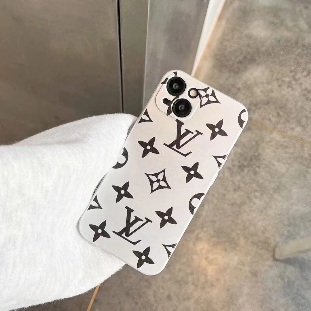 Louis Vuitton Monogram Thin Silver TPU Case for iPhone 11 12 13 14 Pro ...